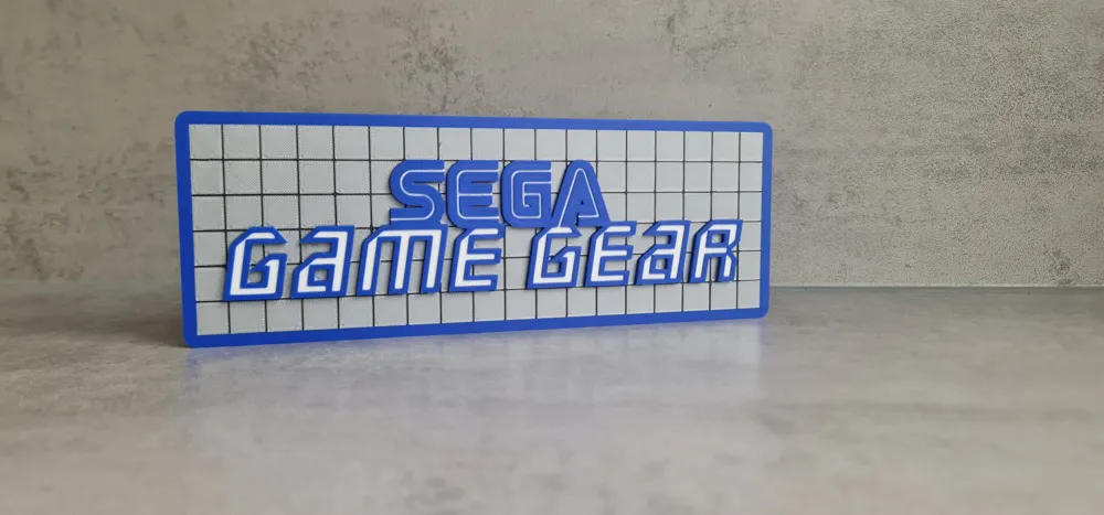 Sega Game Gear sign / logo - Free 3D Print Model - MakerWorld