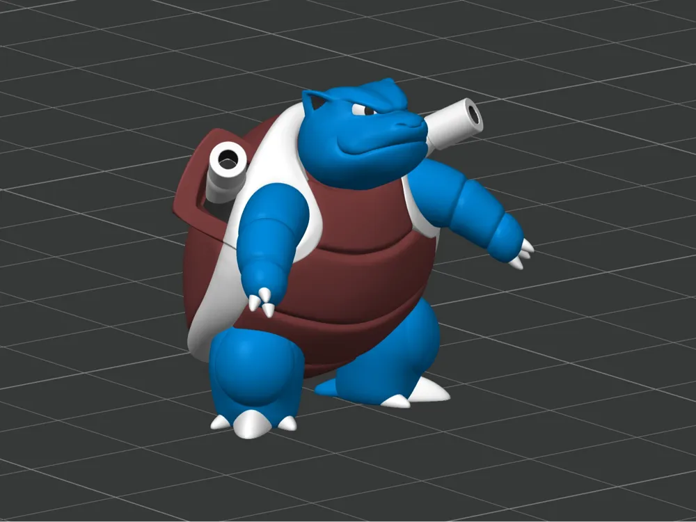 Blastoise by HannPL MakerWorld: Download Free 3D Models