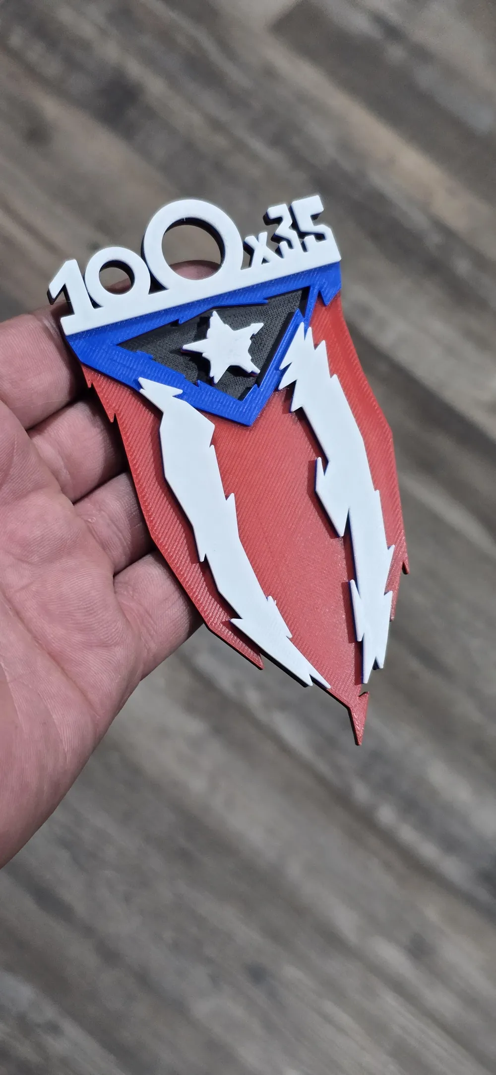 Puerto Rico flag 100x35 by sileznoz MakerWorld: Download Free 3D Models