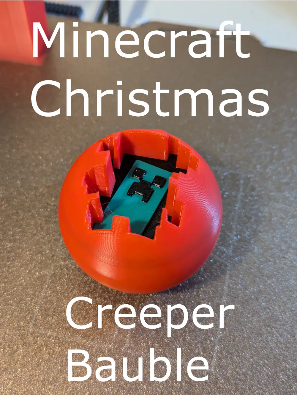 Minecraft Christmas Creeper Bauble by DelPrints - MakerWorld
