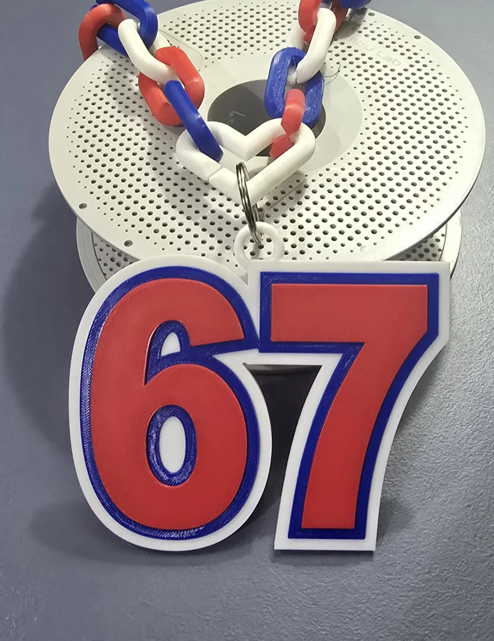 NUMBER 67 V2 3D Logo 180mm series - Free 3D Print Model - MakerWorld