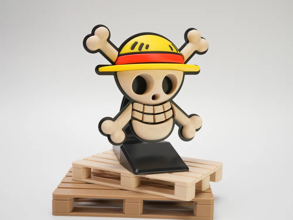 Luffy One Piece Skull Logo | AMS & Non-AMS Edition - Free 3D Print ...