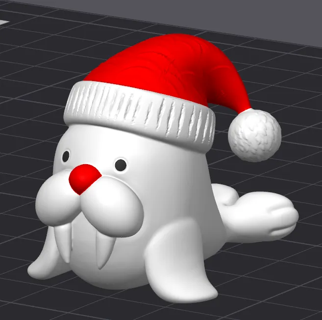 Christmas mini cute walrus by pasiki - MakerWorld