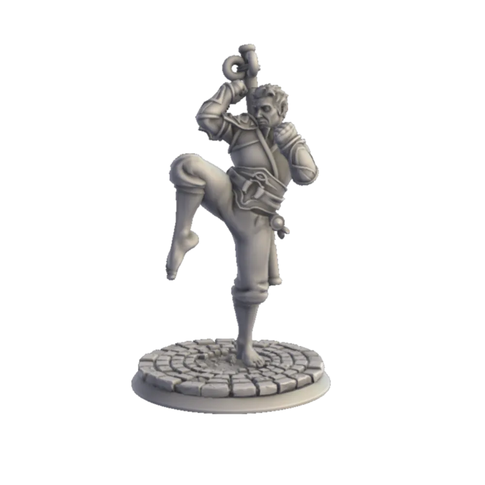 Human Monk – Daily Miniature Challenge - Free 3D Print Model - MakerWorld