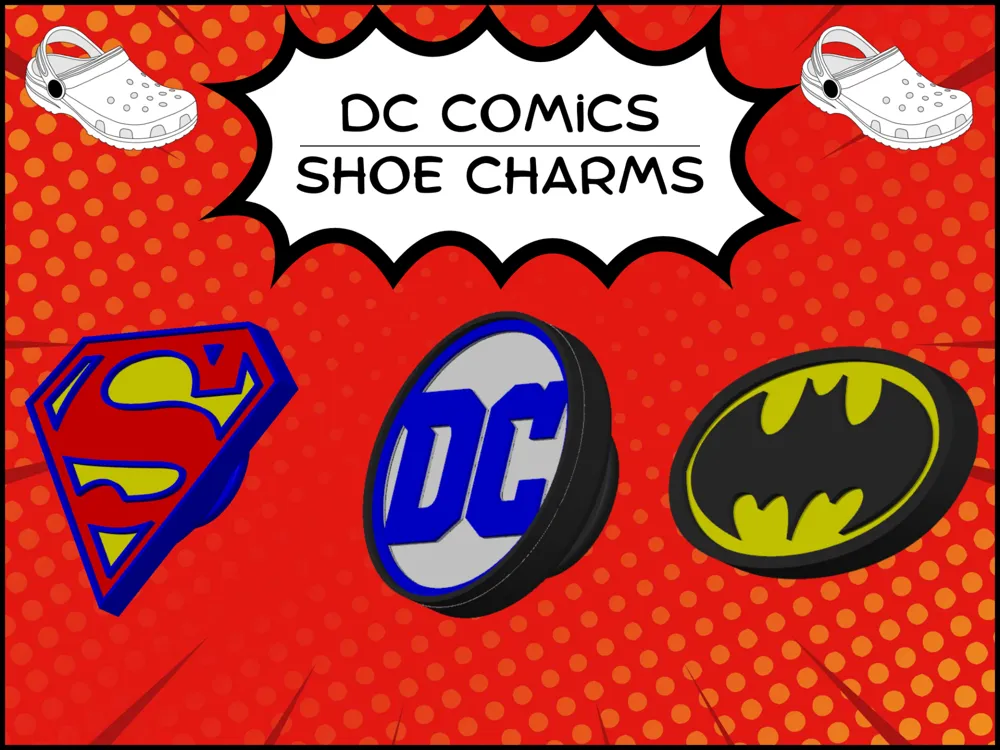 DC Comics Croc Charms by Atro - MakerWorld