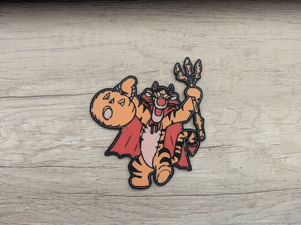 Tigger Halloween Wall Art - Free 3D Print Model - MakerWorld