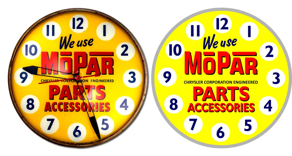 Antique 1953 Lighted MoPar Clock Replica by MZip - MakerWorld