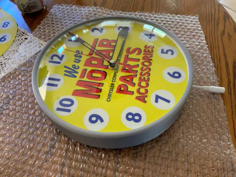Antique 1953 Lighted MoPar Clock Replica by MZip - MakerWorld
