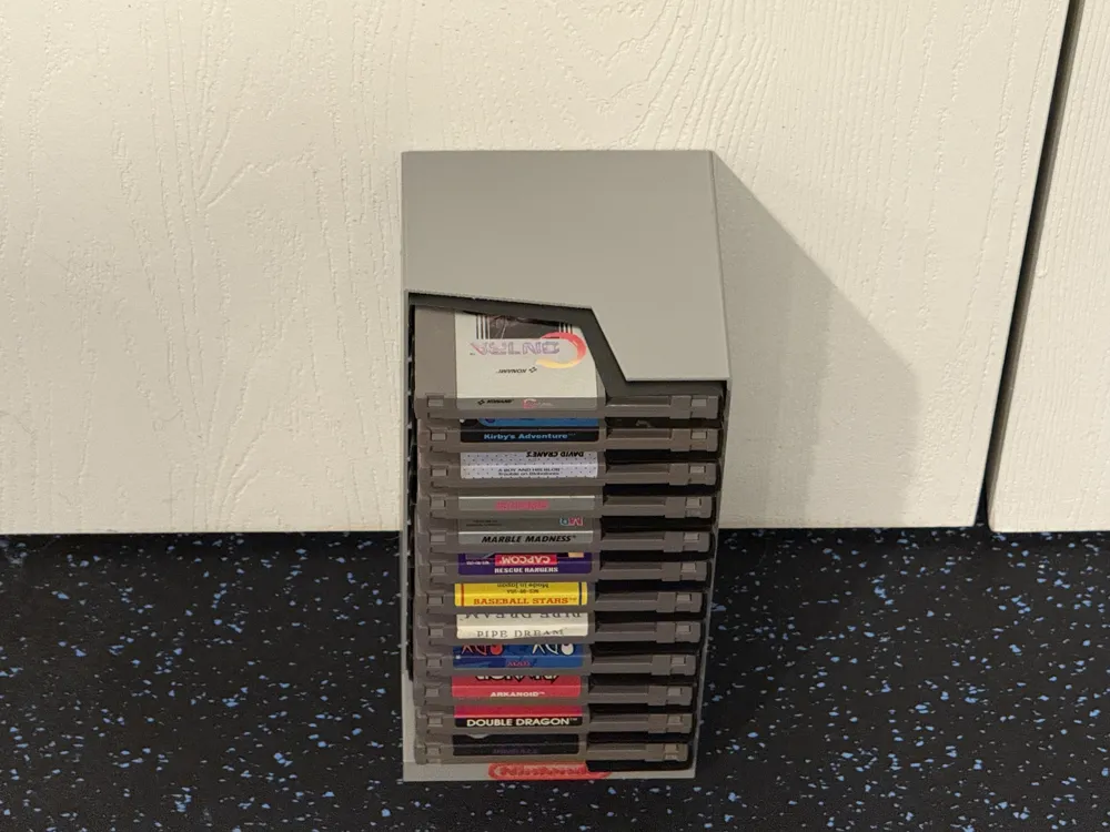 NES Vertical Cartridge Holder - Customizable v2.0 - Free 3D Print Model ...