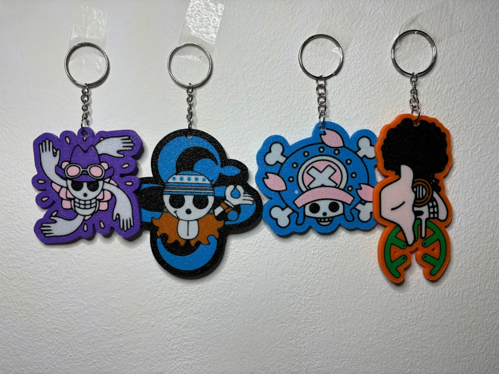 One Piece Keychain - Usopp, Nami, Robin, Chopper by Peter the printer ...