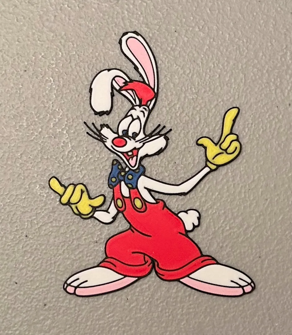 Multicolor Roger Rabbit Magnet by wotfan MakerWorld: Download Free 3D ...