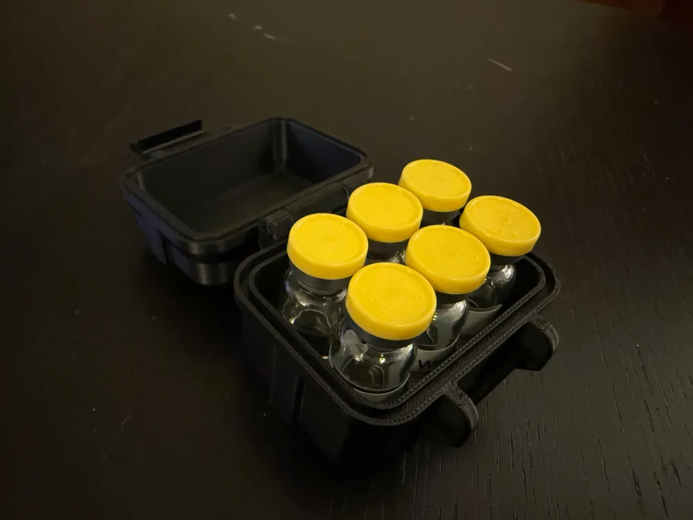 6x 3ml Vial Case Remixed by toolage MakerWorld: Download Free 3D Models