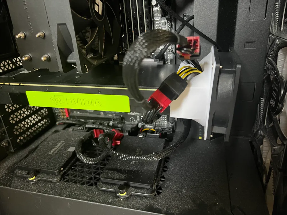 Nvidia Tesla P40 92mm Fan Duct adapter by xChrisMas - MakerWorld