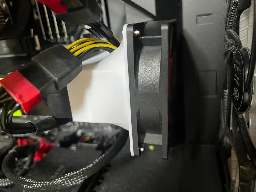 Nvidia Tesla P40 92mm Fan Duct adapter by xChrisMas - MakerWorld