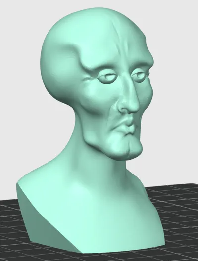 Handsome Squidward Keychain by mrelliotfox - MakerWorld