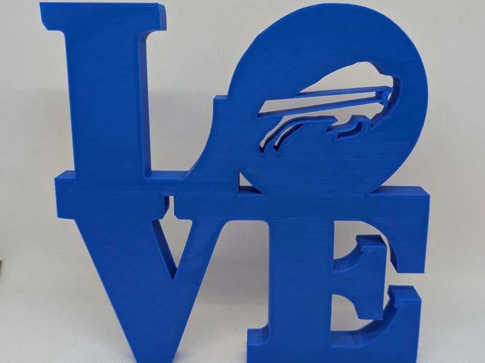 NFL Buffalo Bills Love Park Sign - Free 3D Print Model - MakerWorld