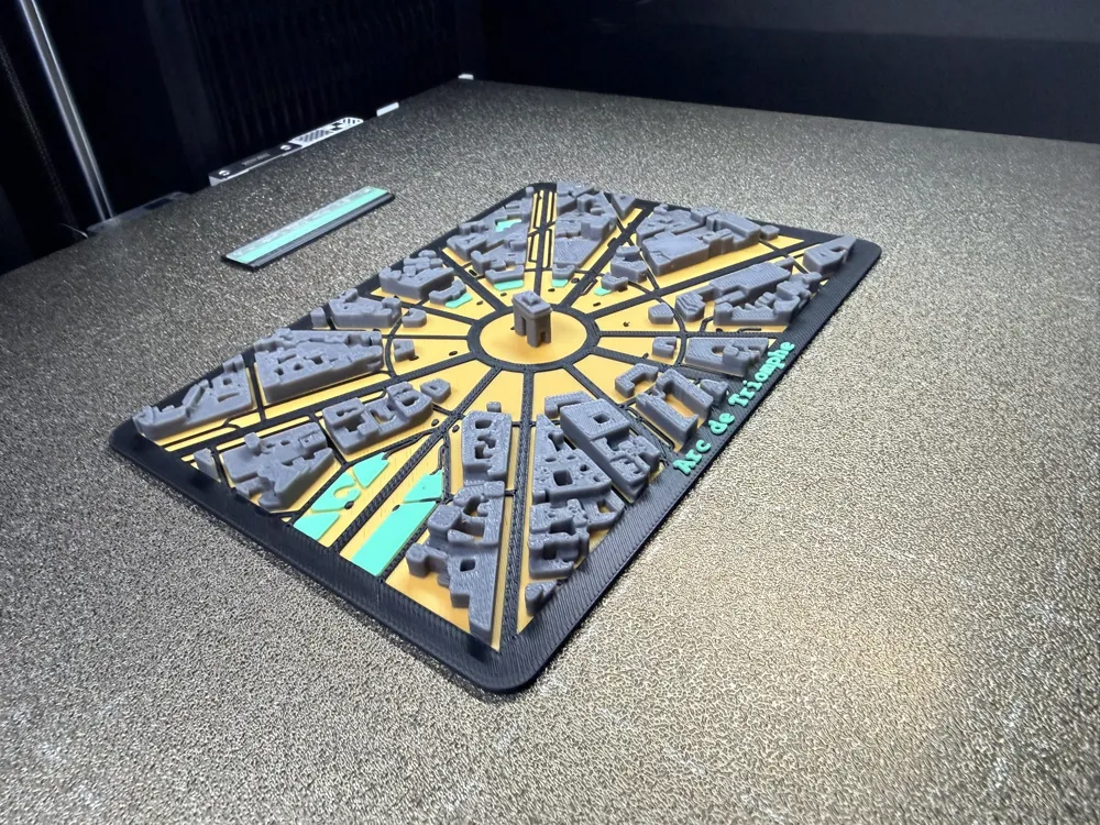 3D Map Arc de Triomphe PARIS - Free 3D Print Model - MakerWorld