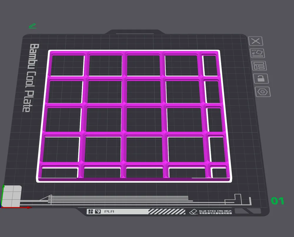 Fractal/Asymetric Gridfinity Corners in Quarters (1/4,1/2,3/4) all ...