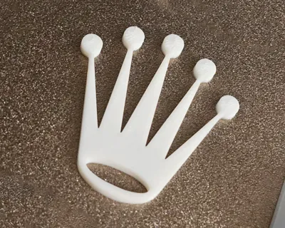 Rolex Watch Logo 3D Printed - Free 3D Print Model - MakerWorld