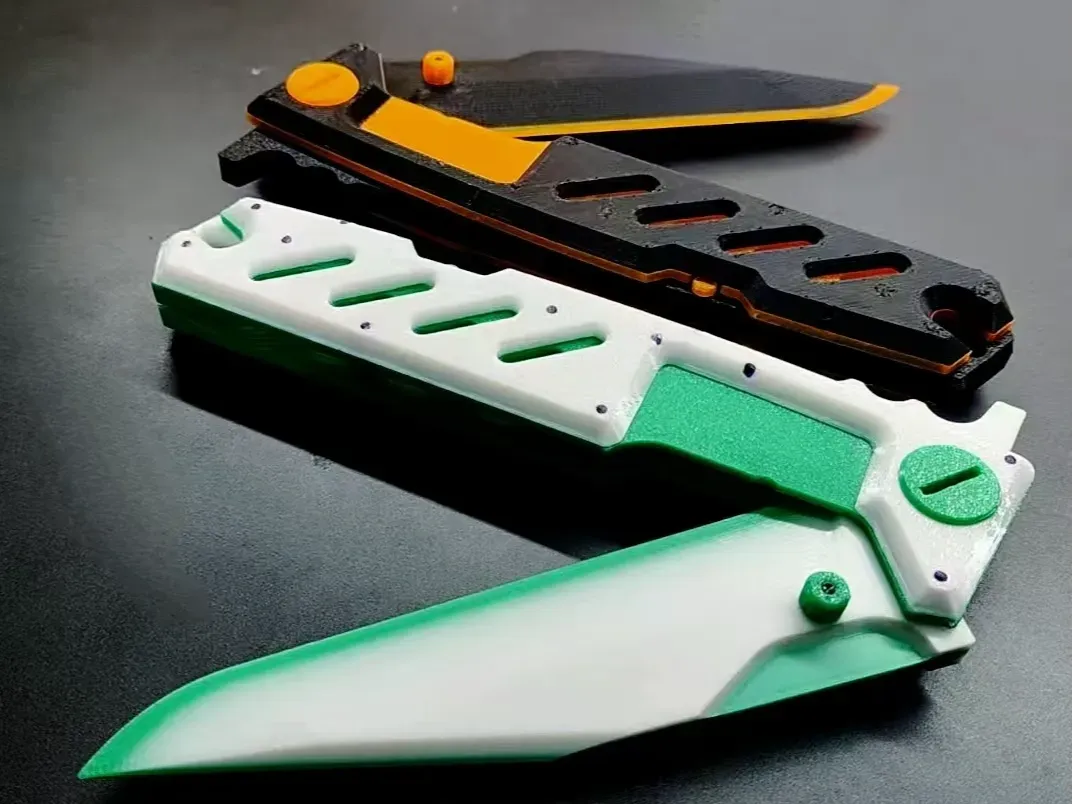 Folding Knife Nemesis (with mechanical back lock) - Free 3D Print Model ...