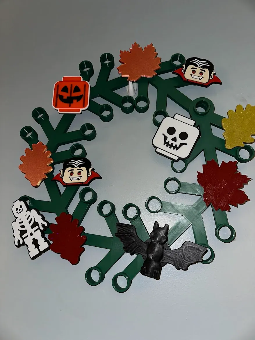 Halloween Bat Brick Wreath Peg by GHinderliter MakerWorld: Download ...