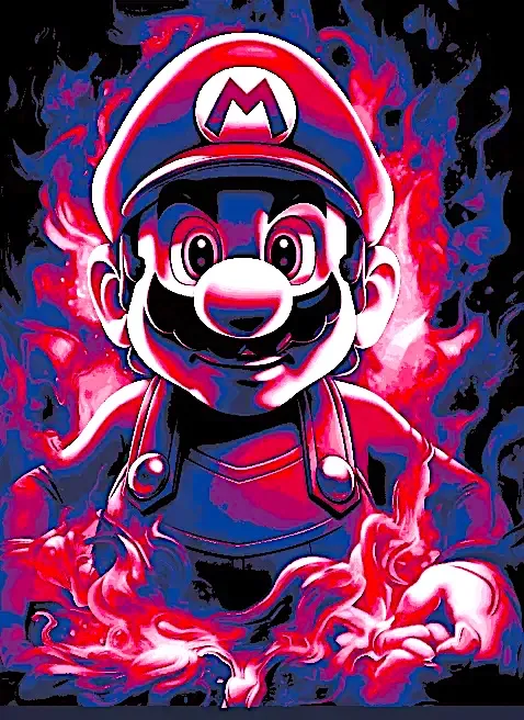 Nintendo Super Mario HueForge Four-Color Set by maxim3D - MakerWorld