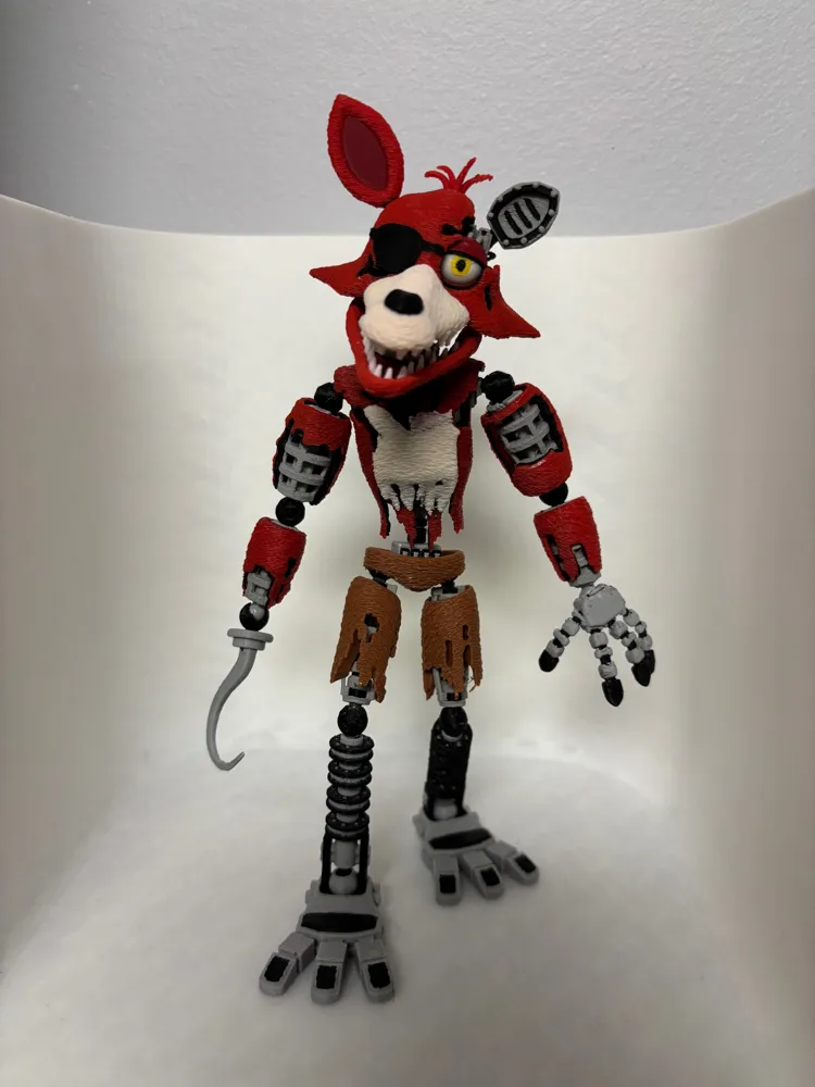 Withered Foxy Articulated Figure - Free 3D Print Model - MakerWorld