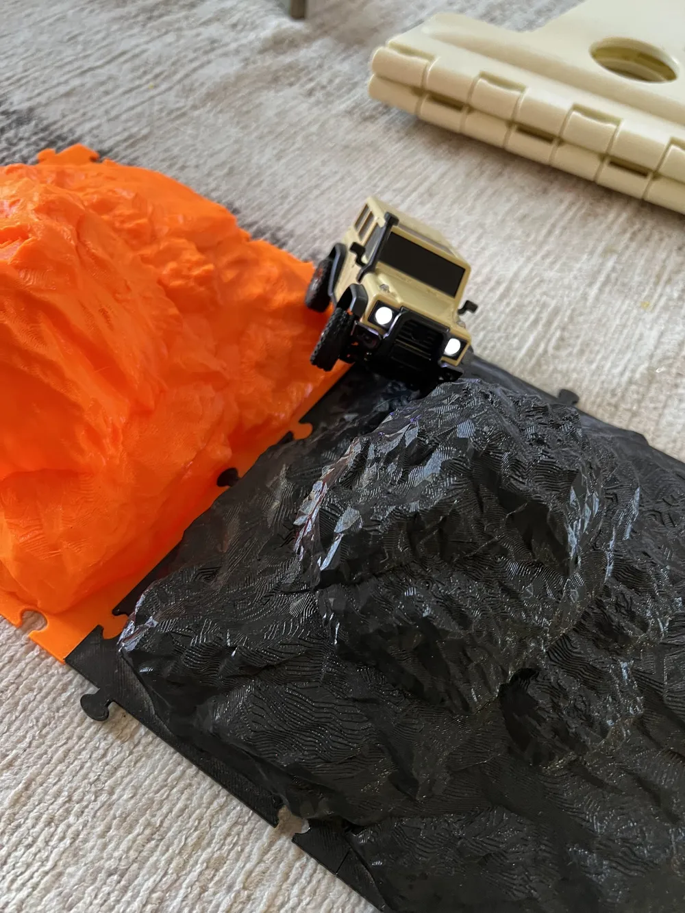 Micro Rock Crawler Park Track Boulder with Stairs - Free 3D Print Model ...
