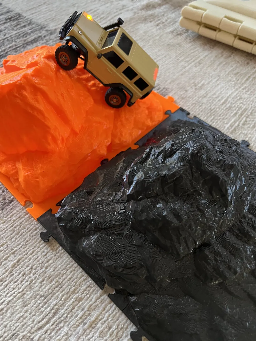 Micro Rock Crawler Park Track Boulder with Stairs - Free 3D Print Model ...