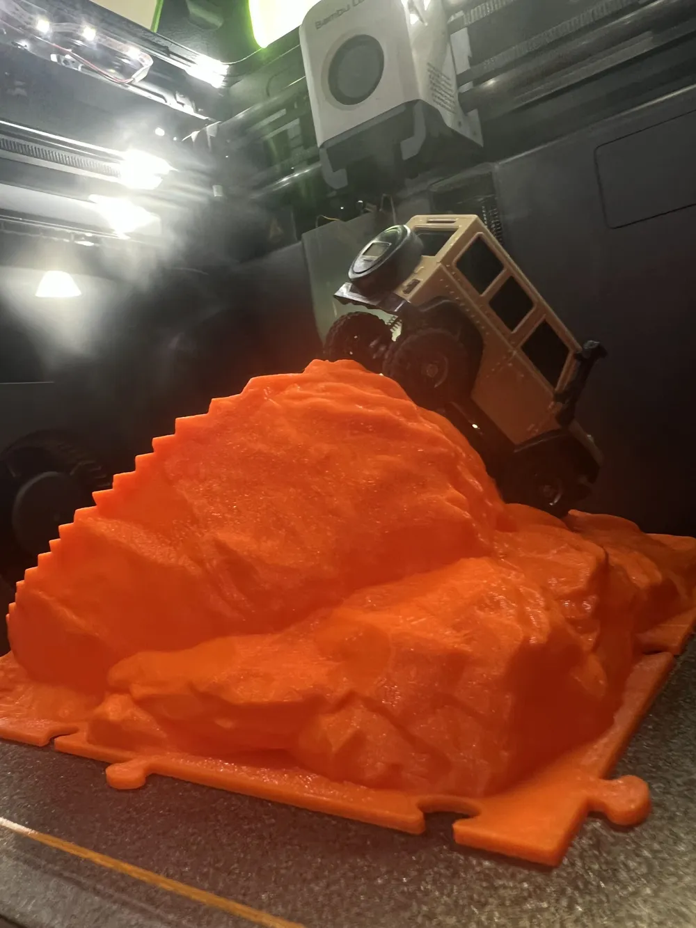 Micro Rock Crawler Park Track Boulder with Stairs - Free 3D Print Model ...
