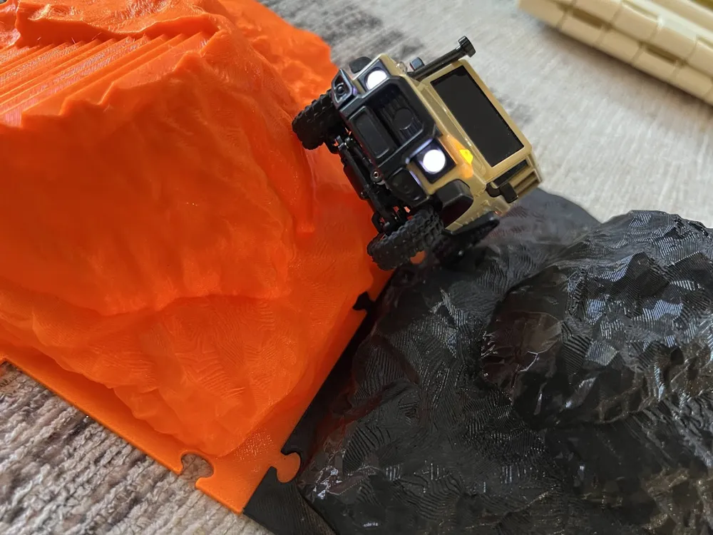 Micro Rock Crawler Park Track Boulder with Stairs - Free 3D Print Model ...