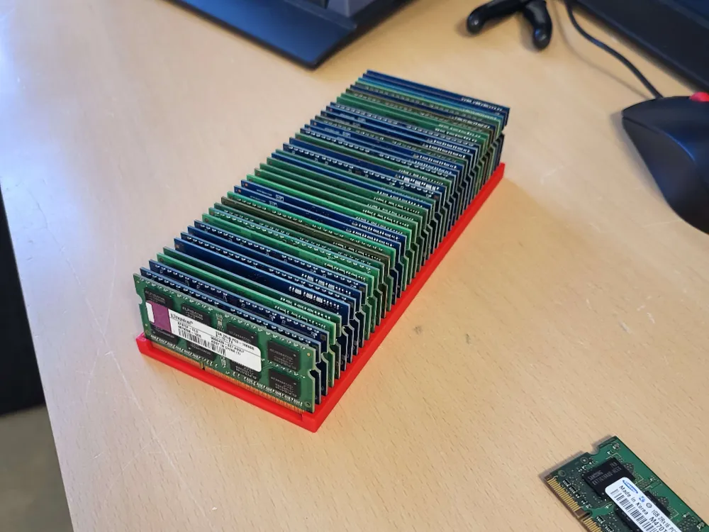 So-DIMM RAM stick holder by poulut MakerWorld: Download Free 3D Models