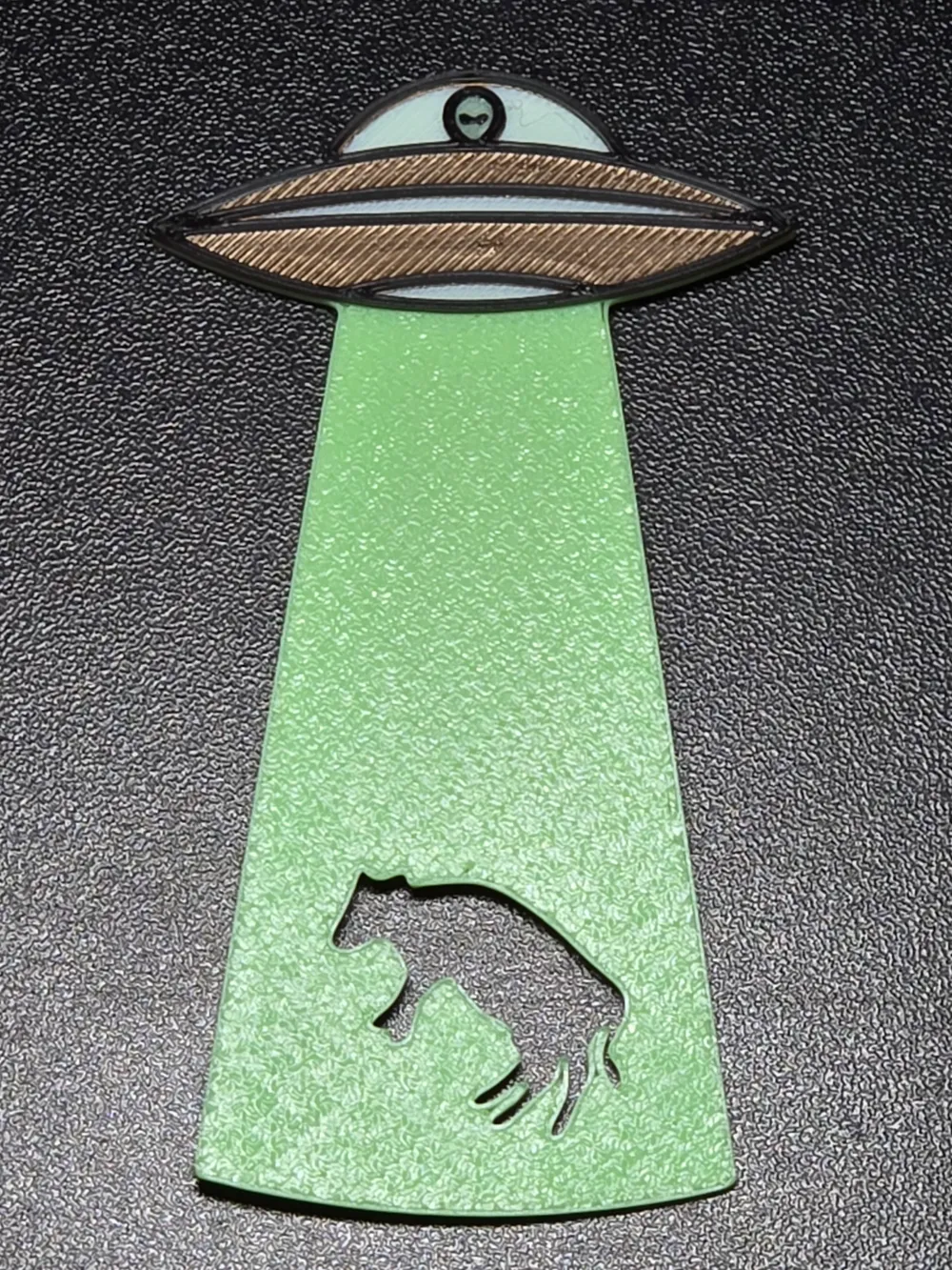 "Cow Abduction" UFO Bookmark by Carlos_Gwn MakerWorld: Download Free 3D ...