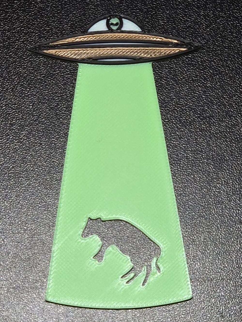 "Cow Abduction" UFO Bookmark by Carlos_Gwn MakerWorld: Download Free 3D ...