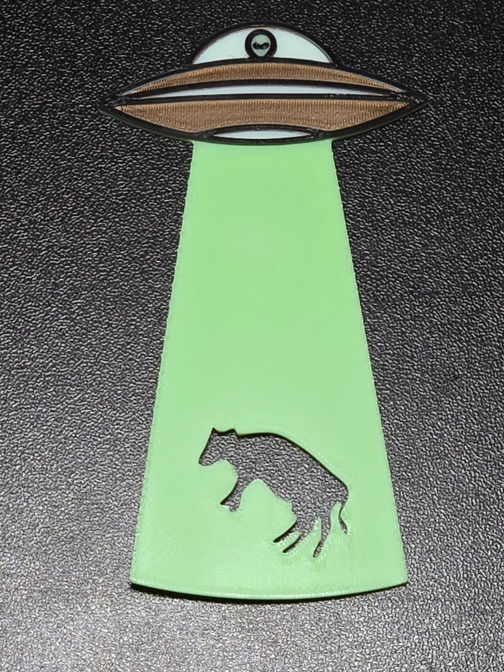 "Cow Abduction" UFO Bookmark by Carlos_Gwn MakerWorld: Download Free 3D ...