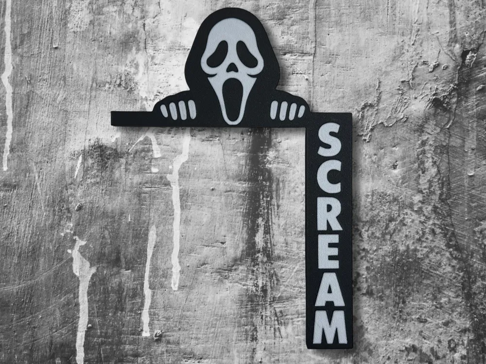 Scream Ghostface Door Corner by DSD MakerWorld: Download Free 3D Models