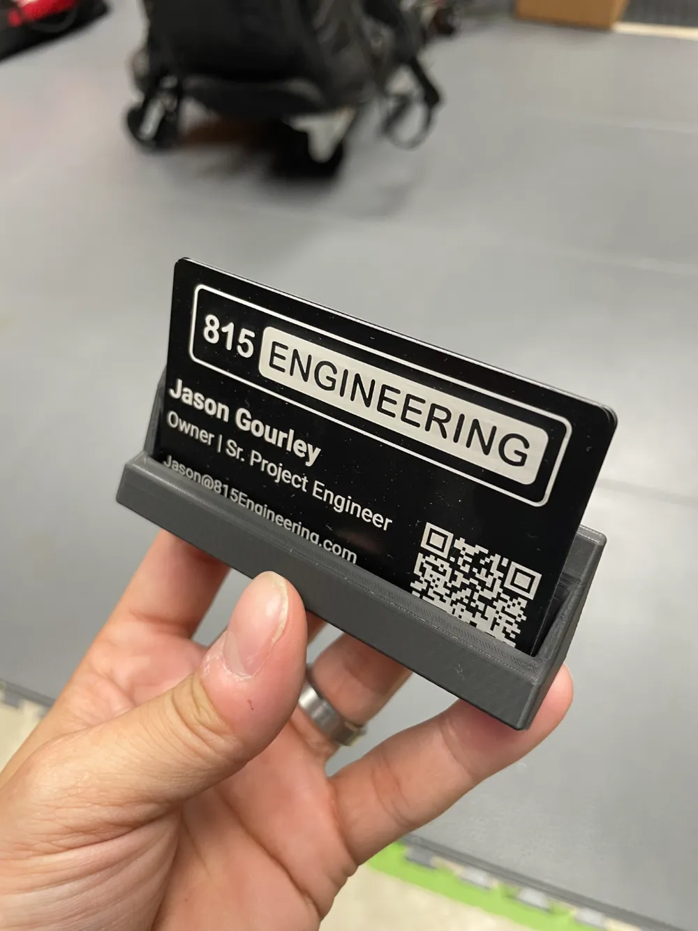 Cube Wall Push Pin Business Card Holder by JGourley86 - MakerWorld