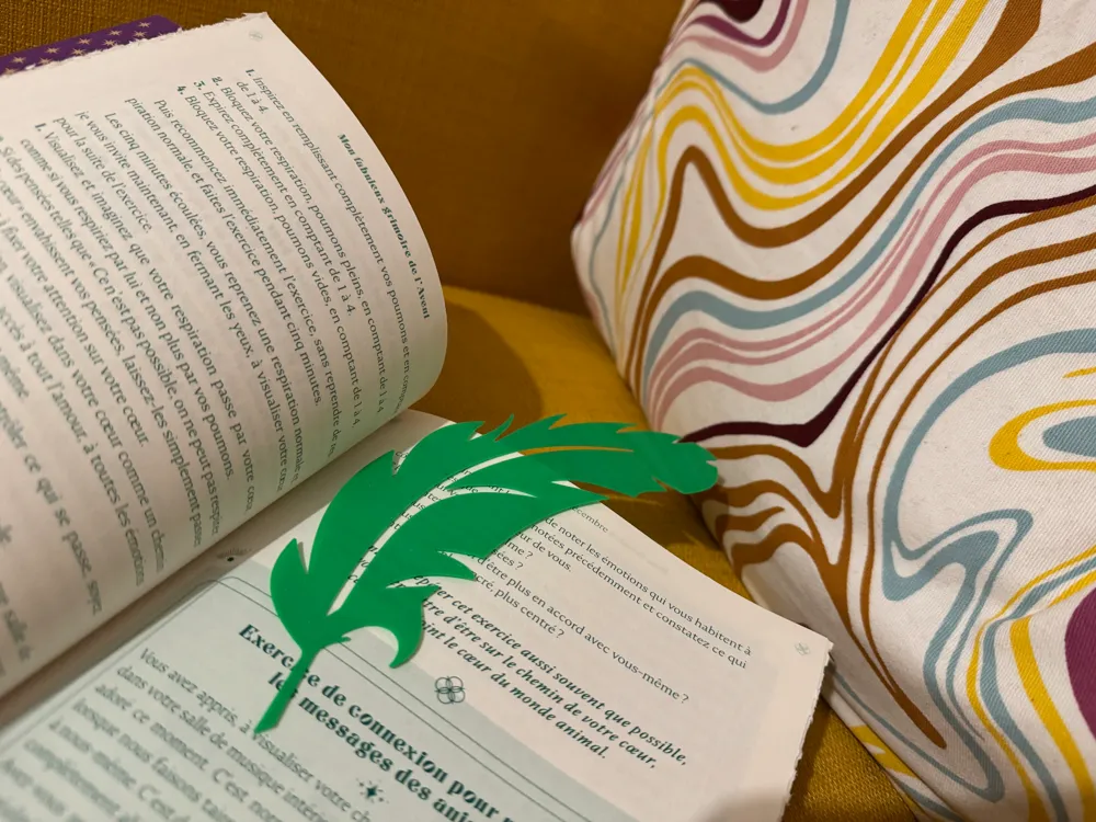 Feather bookmark / 2D wall art by John Connor - MakerWorld