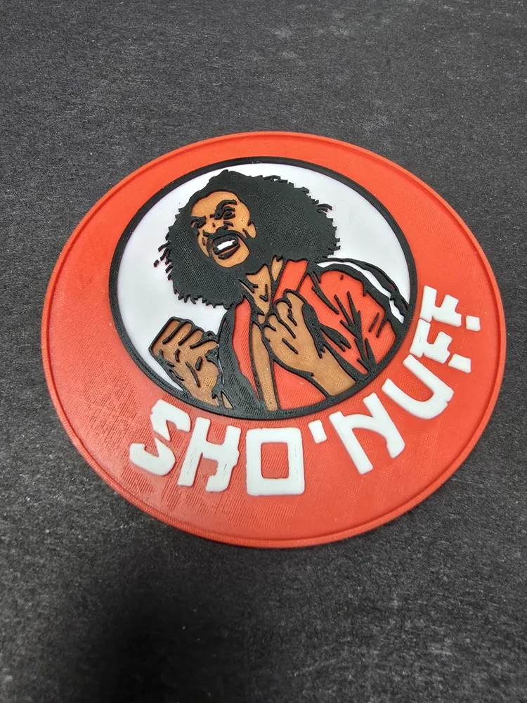 Sho'Nuff Coaster - Free 3D Print Model - MakerWorld