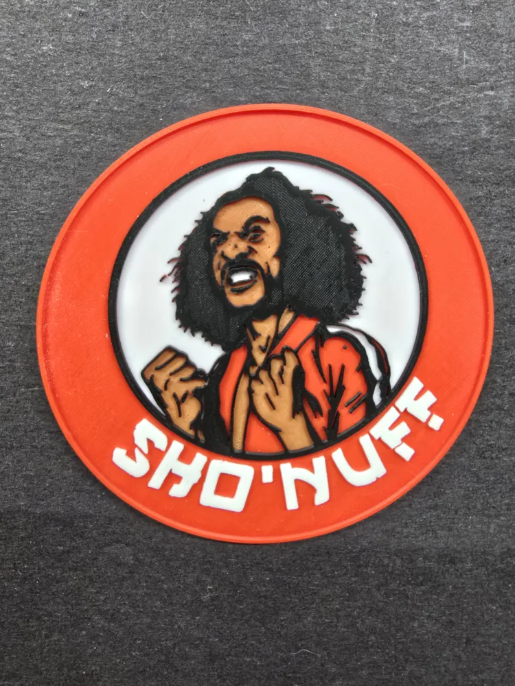 Sho'Nuff Coaster - Free 3D Print Model - MakerWorld