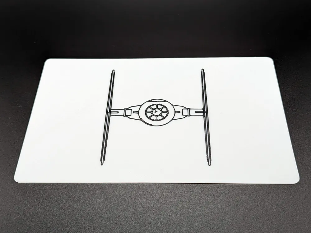 Star Wars TIE Fighter Wall Art Front by Ken Mills - MakerWorld
