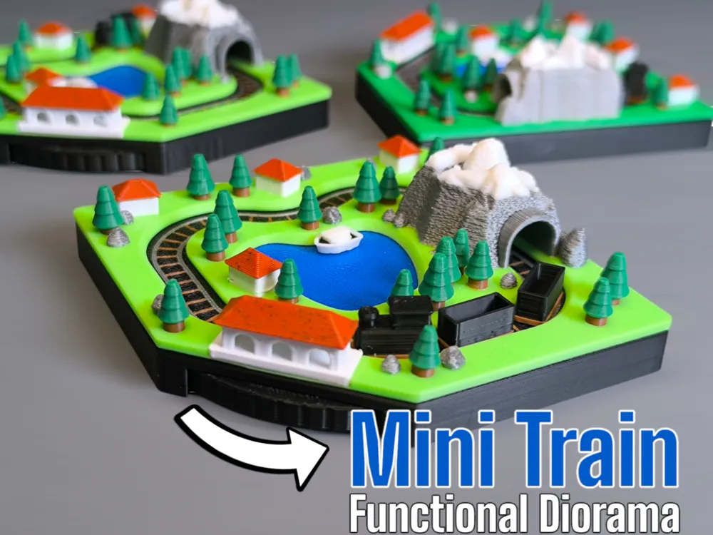 Mini Train - Functional Diorama by BamBam Design MakerWorld: Download ...