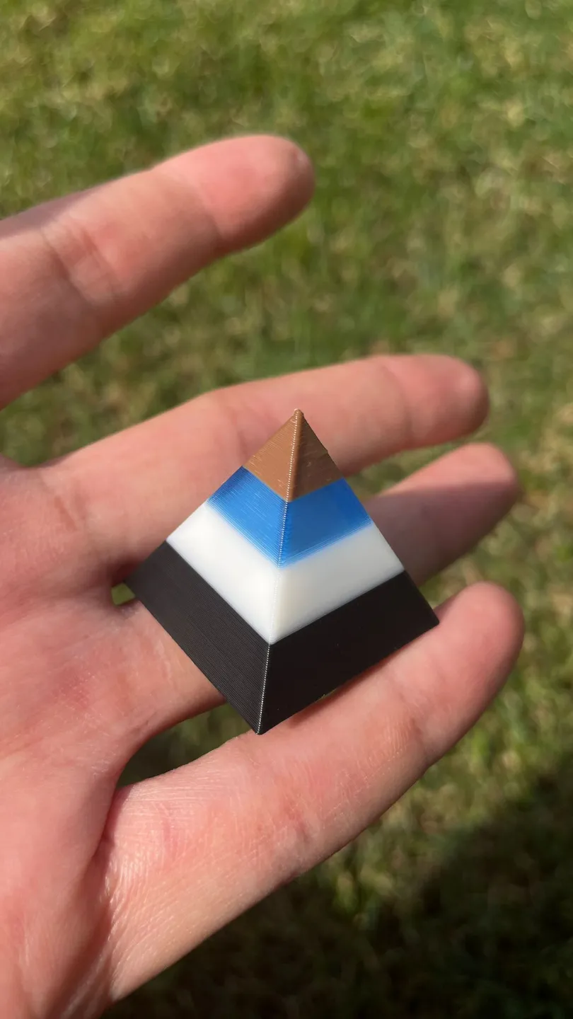 AMS Test Only 24min - Fast AMS Test Print Pyramid 4 Colors and 2 Colors ...