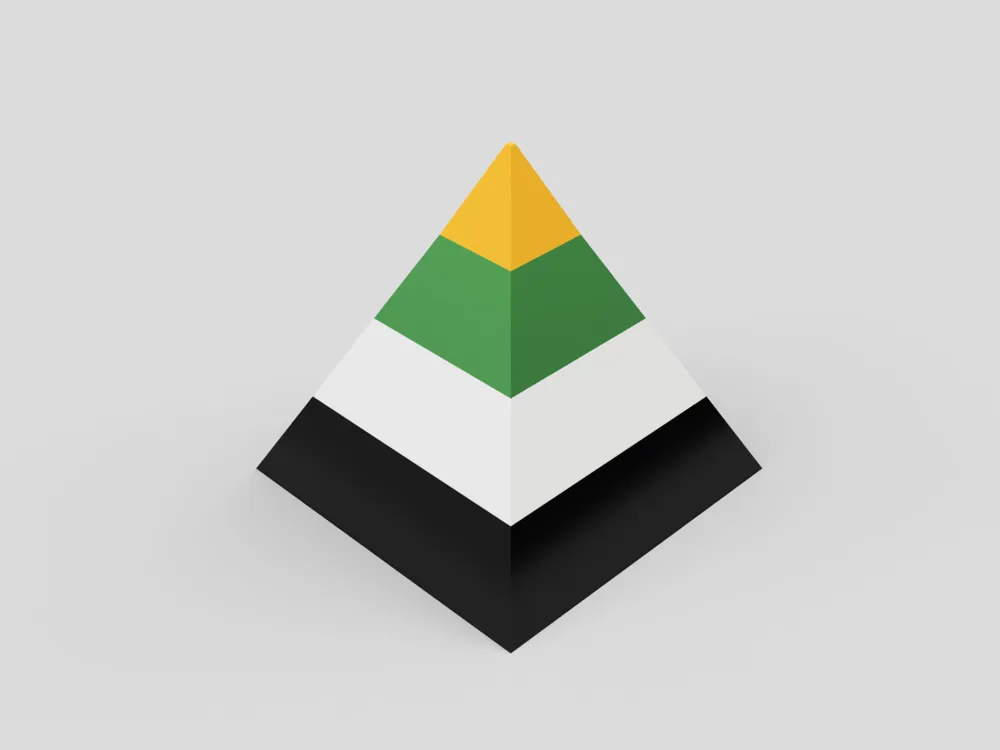 AMS Test Only 24min - Fast AMS Test Print Pyramid 4 Colors and 2 Colors ...