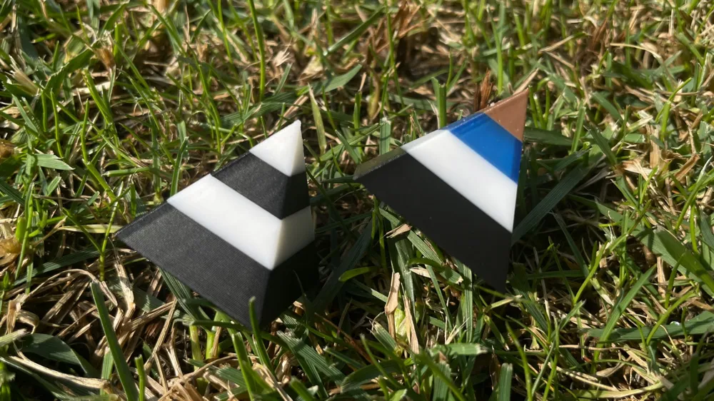 AMS Test Only 24min - Fast AMS Test Print Pyramid 4 Colors and 2 Colors ...