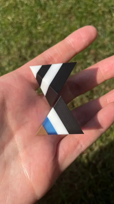 AMS Test Only 24min - Fast AMS Test Print Pyramid 4 Colors and 2 Colors ...