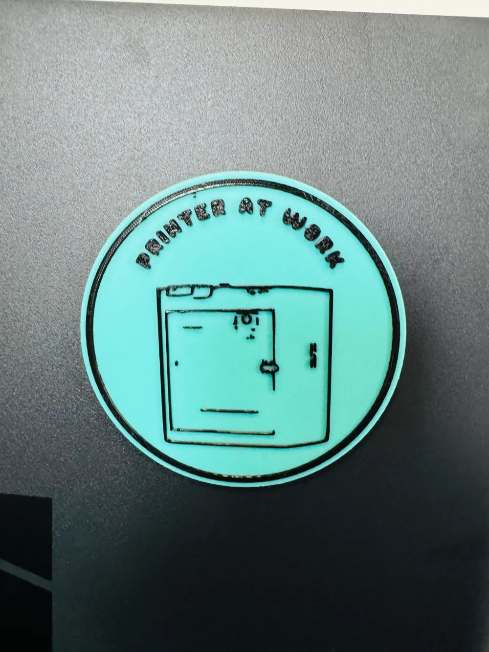 'Printer at Work' Sign (P1S) by Yoyo - MakerWorld