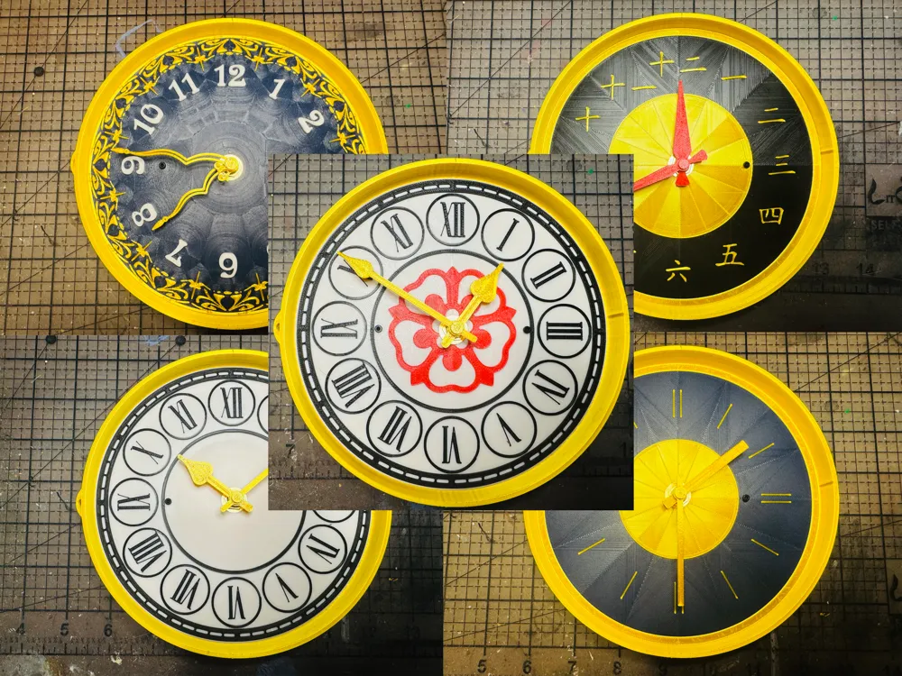 TEMPUS Bonus Clock Parts- 4 New Faces & Hand Sets! by Cheep & Cheerful ...