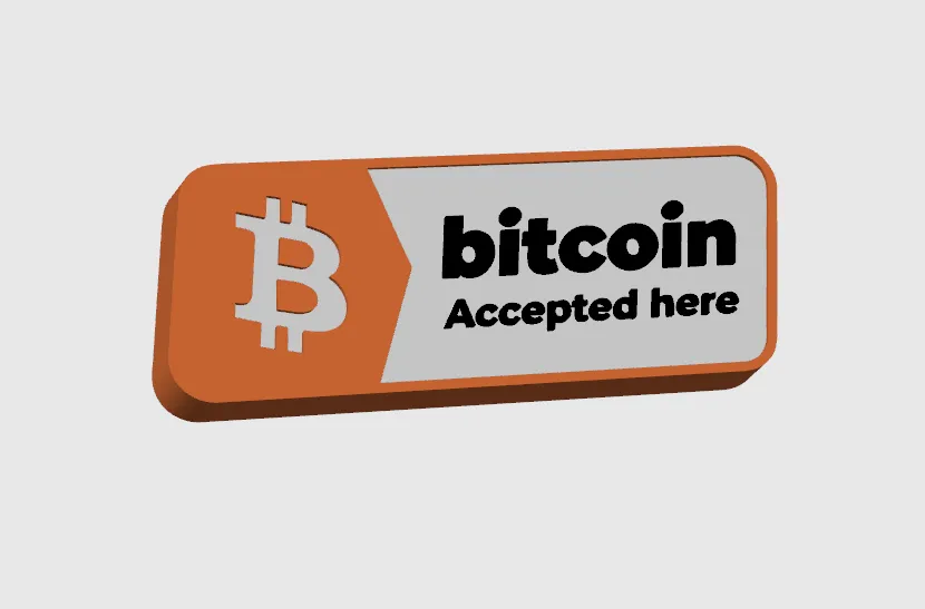 Bitcoin sign accept by Carlson - MakerWorld
