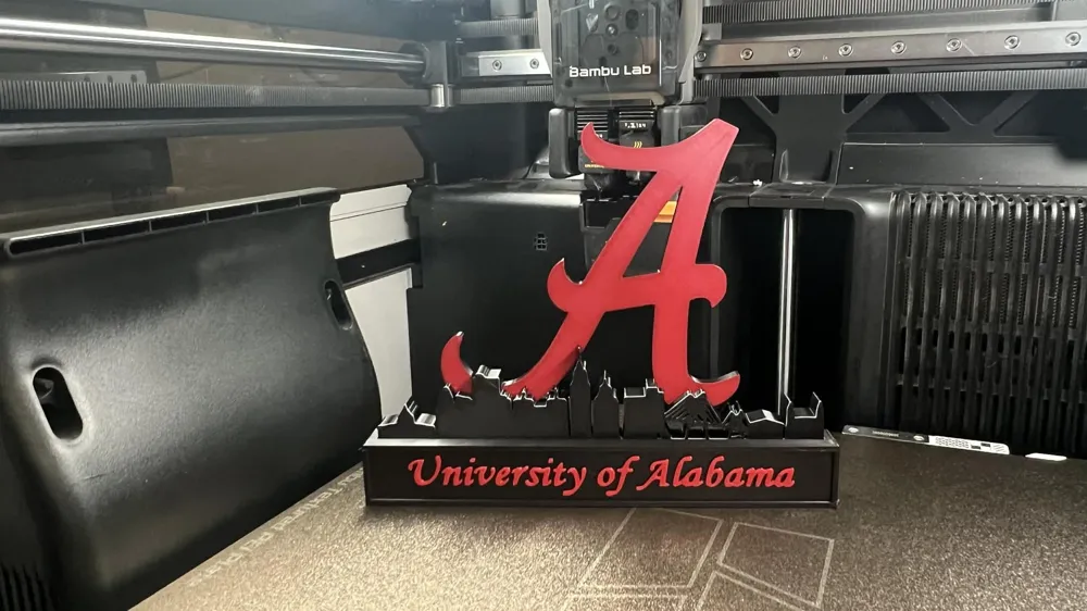 University of Alabama with skyline display by Jessie_3d_art MakerWorld ...